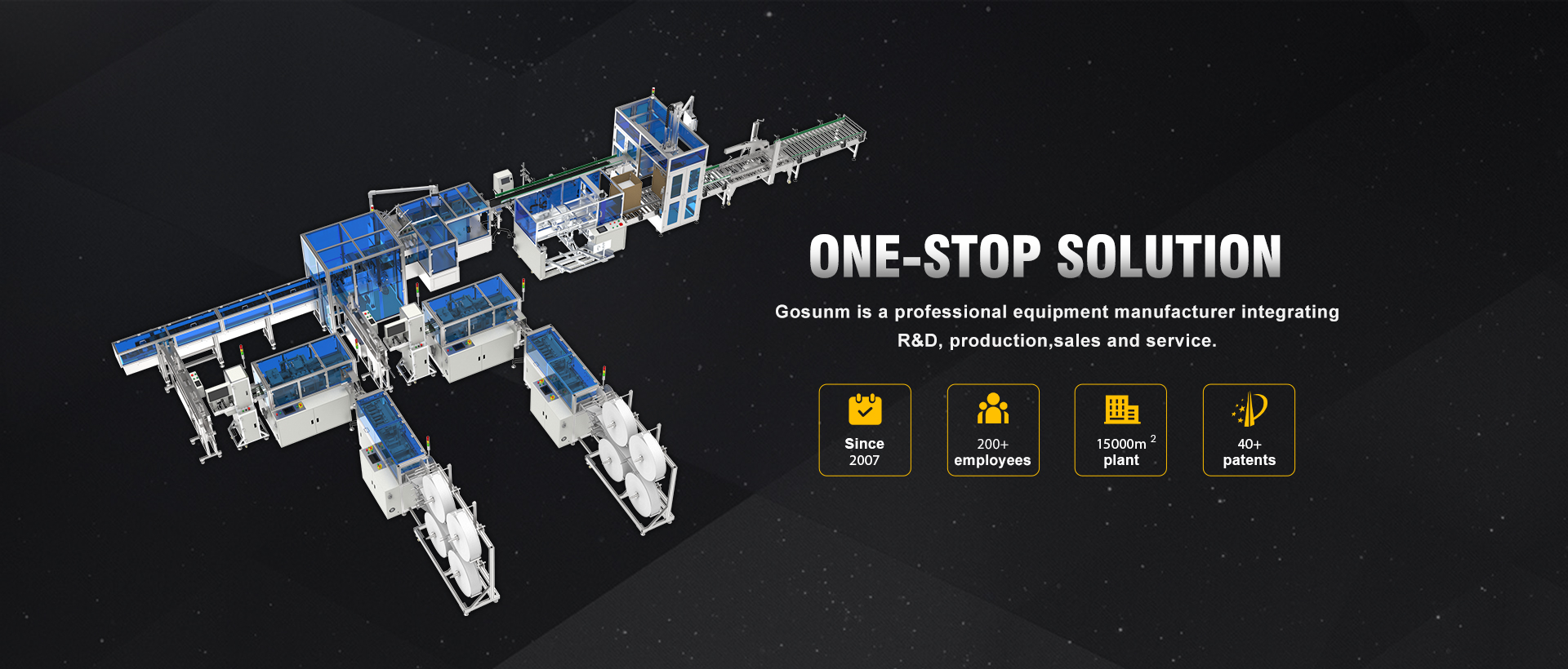 Mask machine, mask packing machine, labeling machine - Gosunm